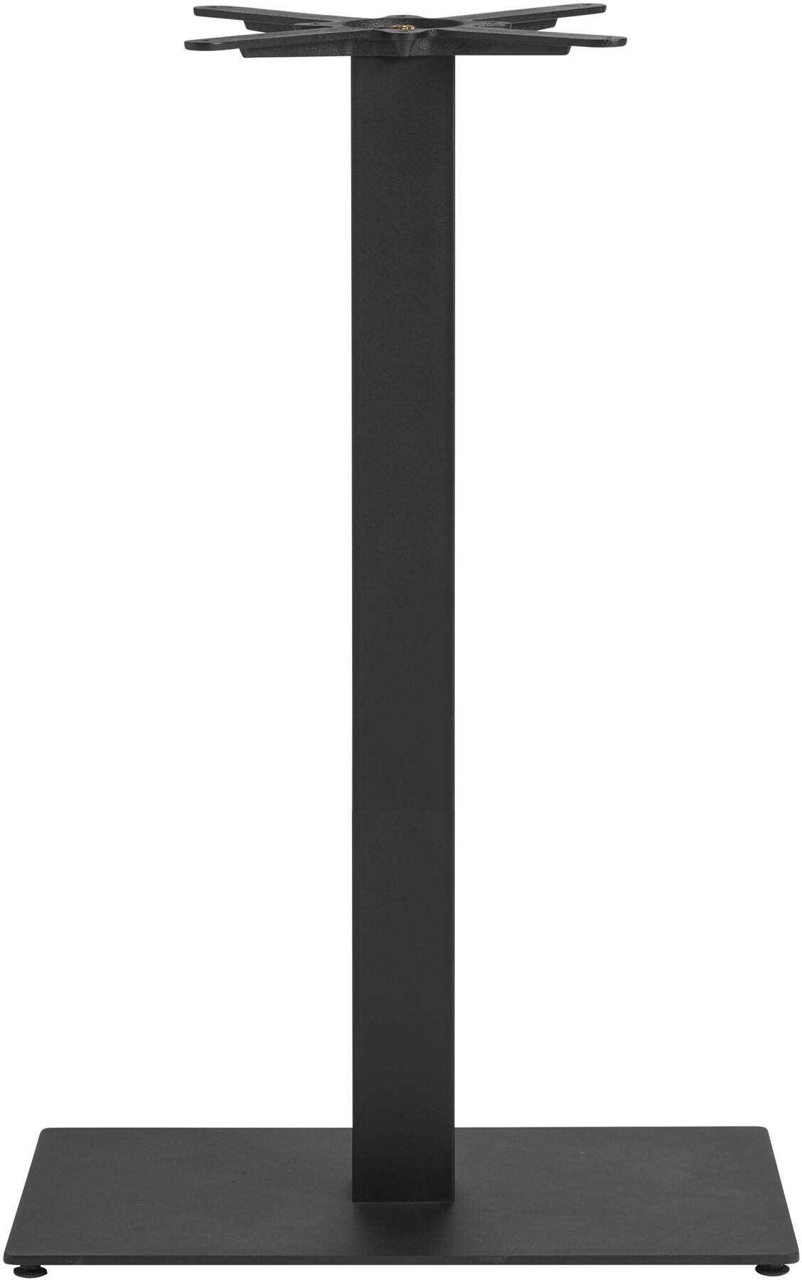 Zap Boston Sleek Small Rectangular Table Base - Modern, Matt Black ...