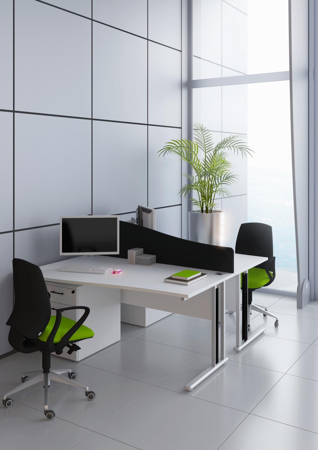 Elite Flexi Double Wave Desk 1800 x 900mm - Stylish Office Furniture ...