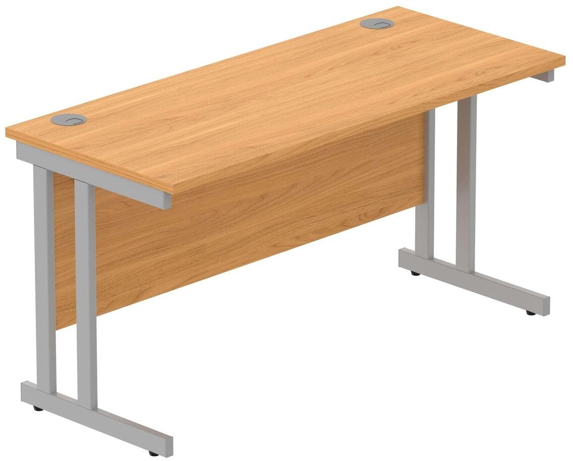 Gala Rectangular Desk with Twin Cantilever Legs - 1400x600mm - Office ...