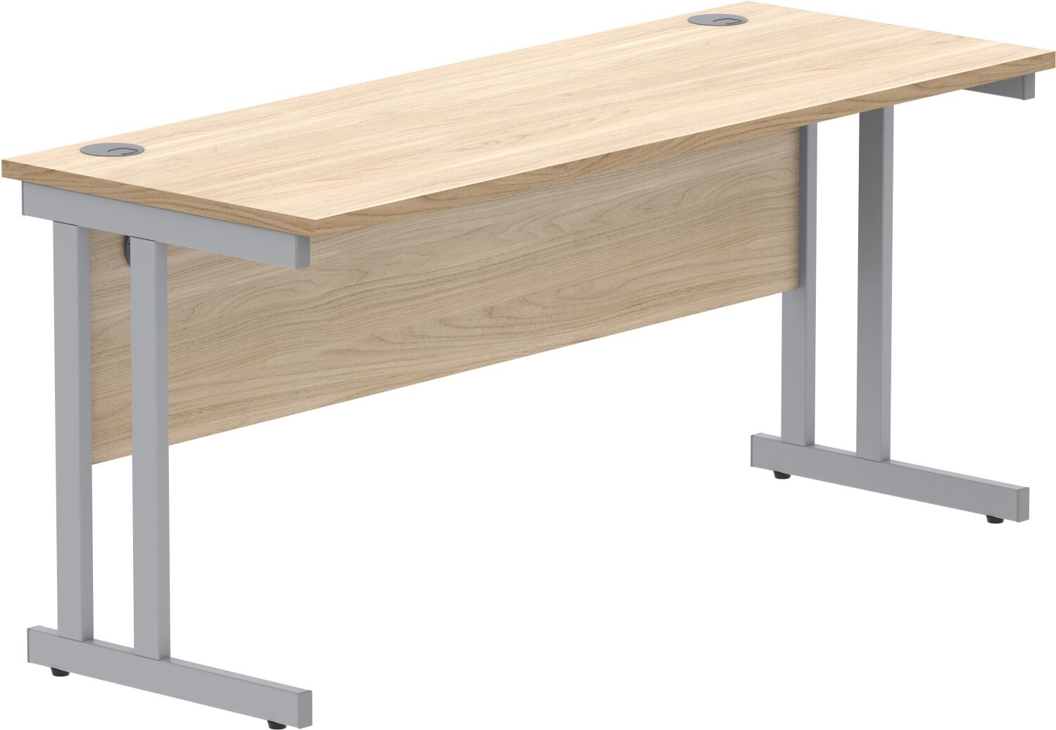 Gala Rectangular Desk with Twin Cantilever Legs - 1600mm x 600mm ...