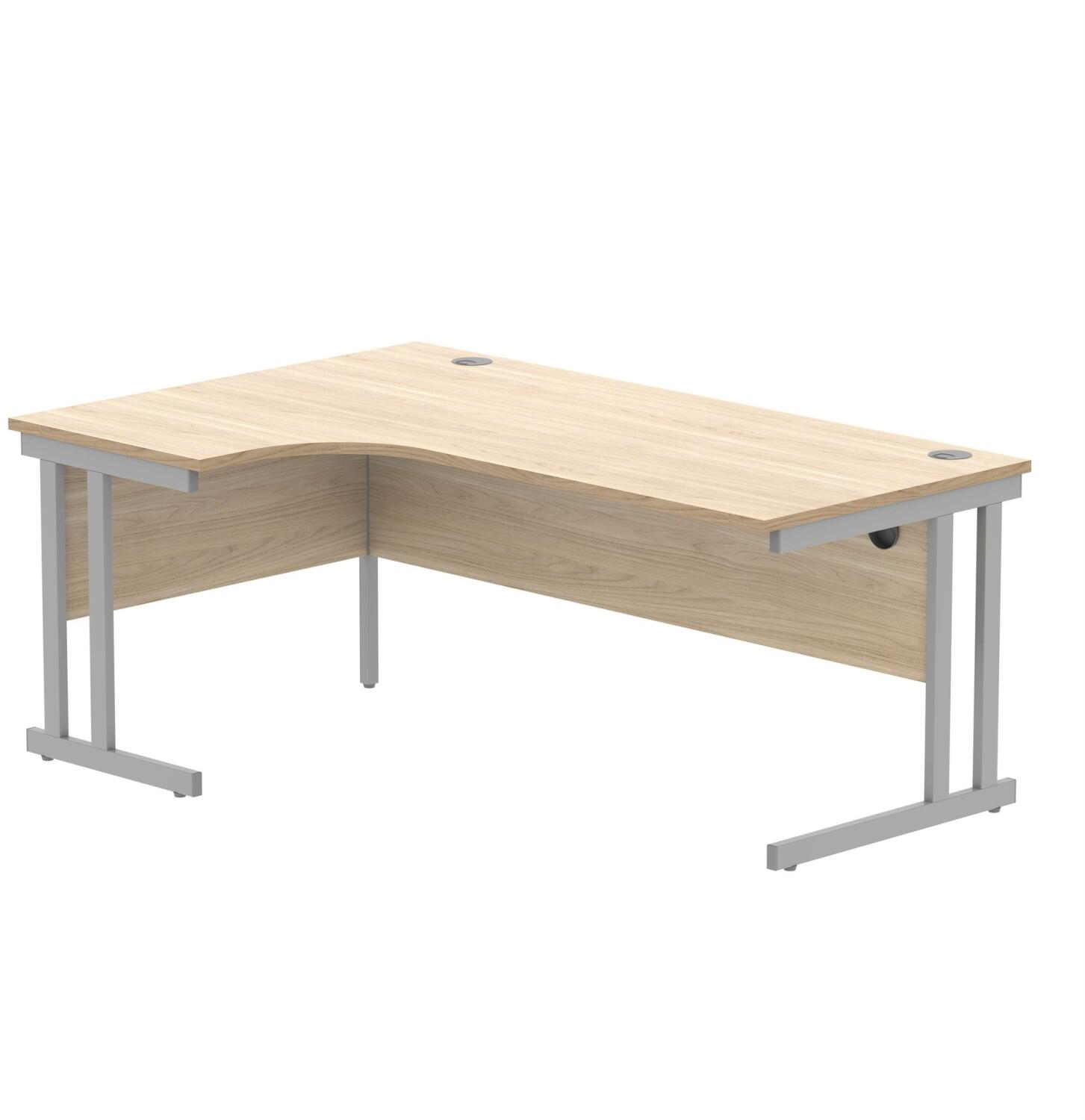 Gala Corner Desk with Double Upright Cantilever Frame - 1800mm x 1200mm ...