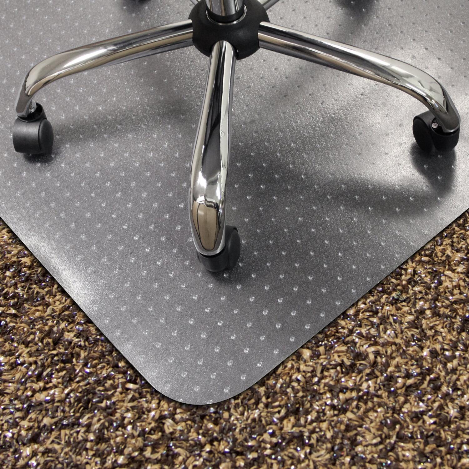 Nautilus Lipped Studded Chair Mat for Carpet Protection - Office ...