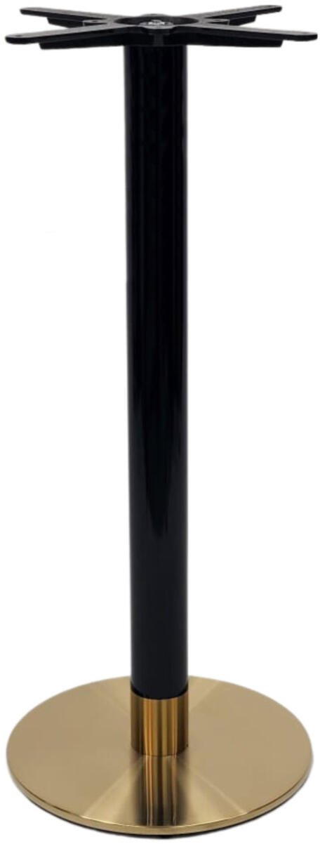 Tabilo Cava Black & Gold Small Round Poseur Table Base - (h) 1050mm ...