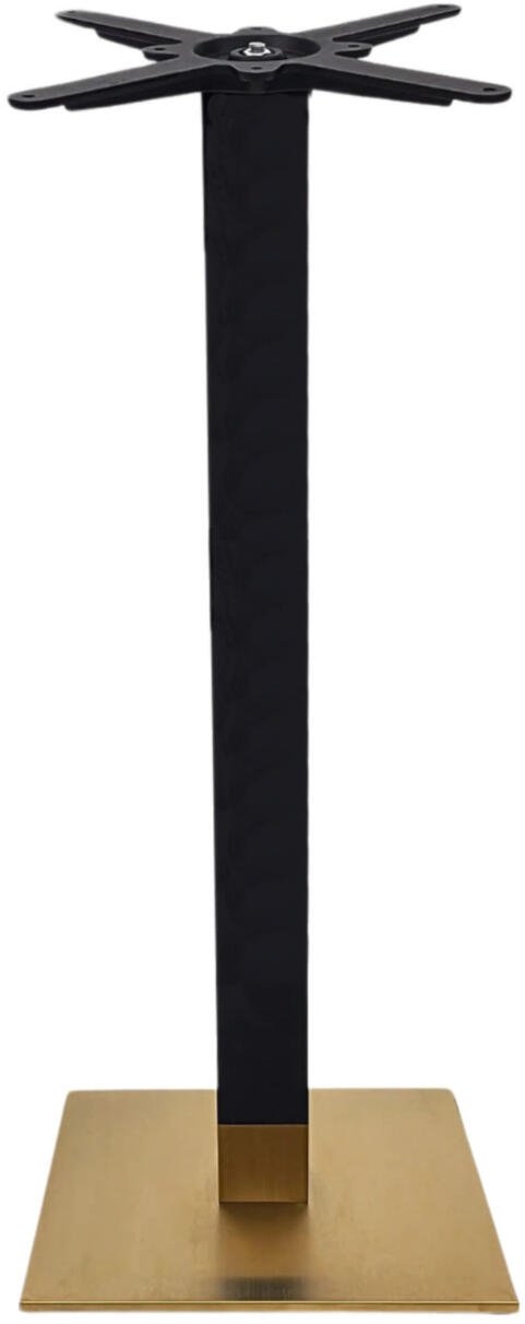 Tabilo Cava Black & Gold Medium Square Poseur Table Base - (h) 1050mm ...