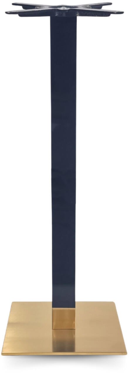 Tabilo Cava Black & Gold Small Square Poseur Table Base - (h) 1050mm ...
