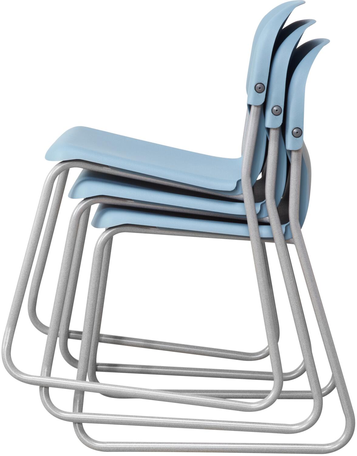Metalliform Chair 2000 Skidbase - Durable, Stackable, Age 11-14 ...