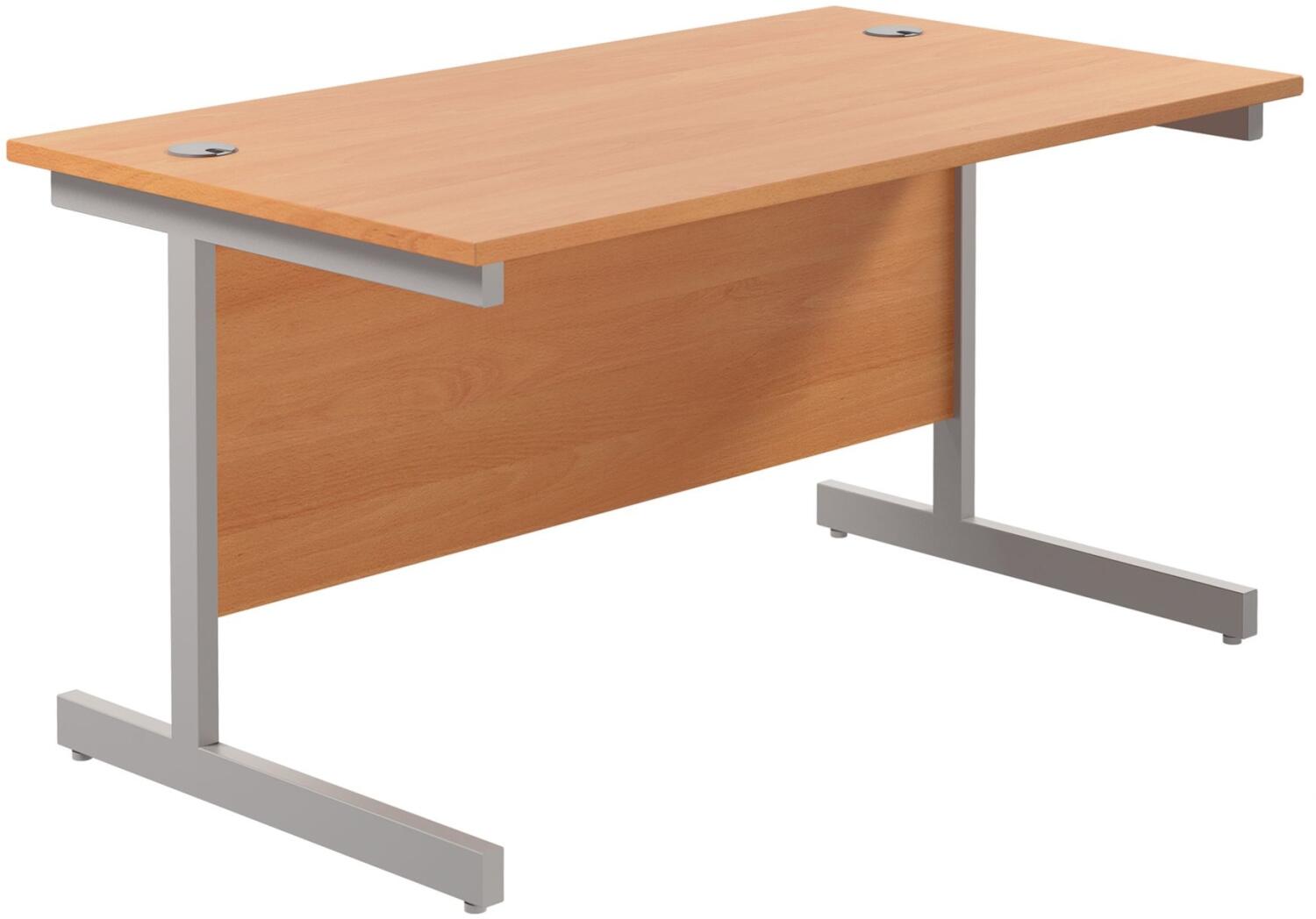 TC Single Upright Rectangular Desk with Cantilever Legs - 1200x800mm ...