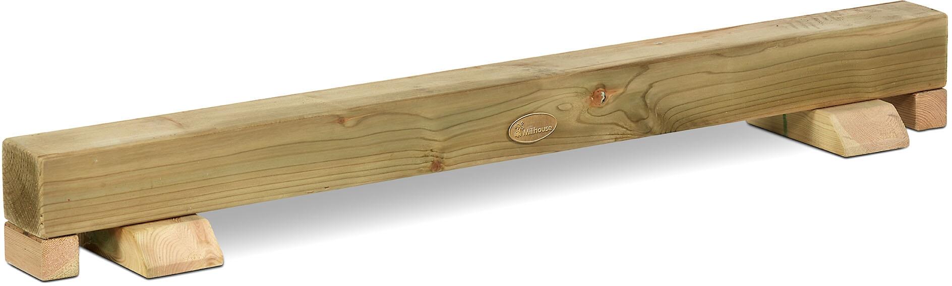 Millhouse 1.2m Solid Wooden Balance Beam for Agility Training - Office ...