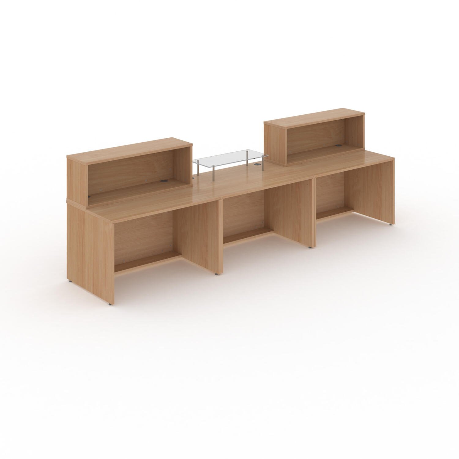 Gentoo Large Straight Complete Reception Unit in Beech - Office ...