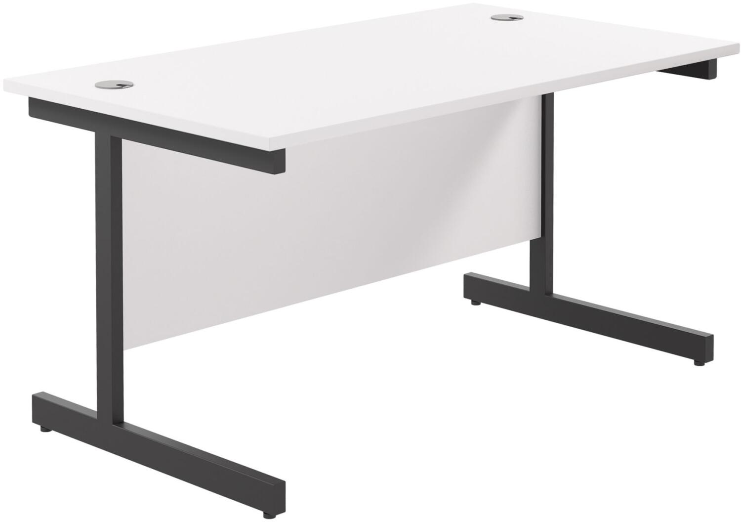 TC Single Upright Rectangular Desk with Cantilever Legs - 1200x800mm ...