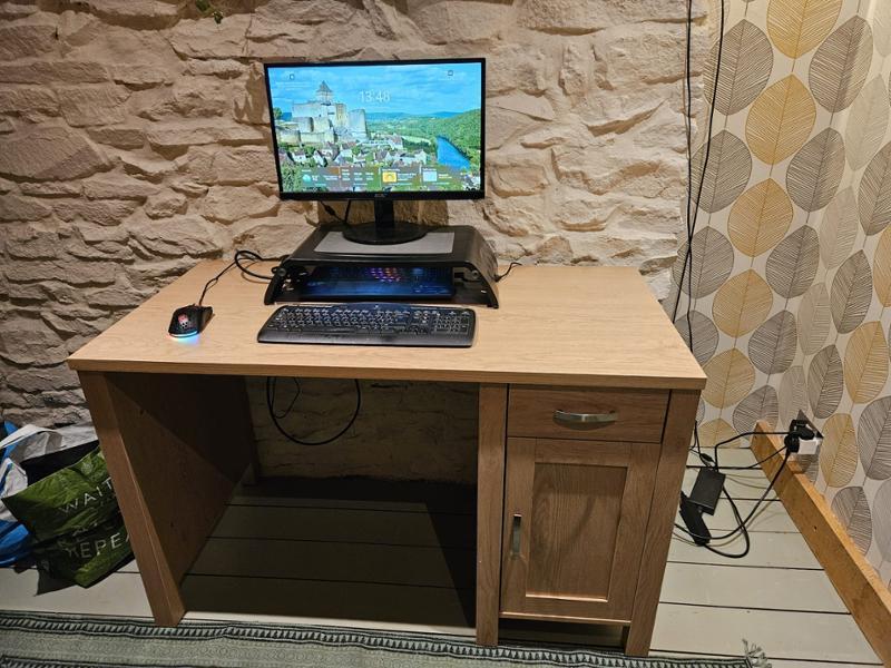 Dams Amazonia Home Office Desk with Integrated Pedestal - Office ...