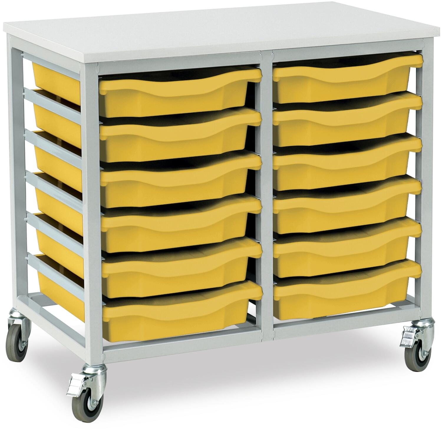 Monarch 12 Shallow Tray Unit - Metal Storage for Schools - Office ...
