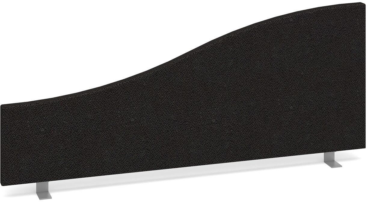 Dams Desk Mounted Wave Fabric Screen - Fire Retardant, UK Made - Office ...