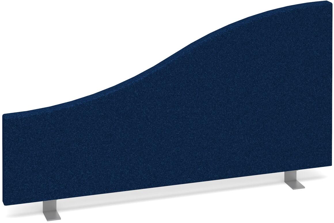 Dams Desk Mounted Wave Fabric Screen - Available in Blue & Charcoal ...