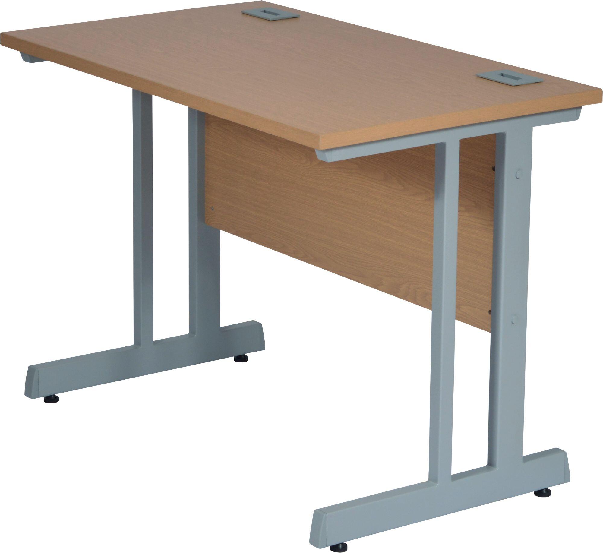 Nautilus Rectangular Desk with Twin Cantilever Legs - (w) 1200 x (d ...