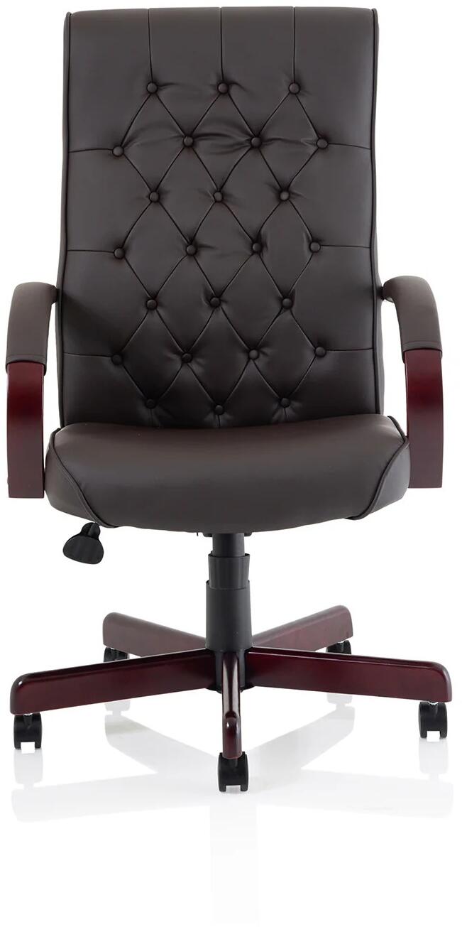 Chesterfield Leather Executive Chair - Comfort & Style for Office/Home ...