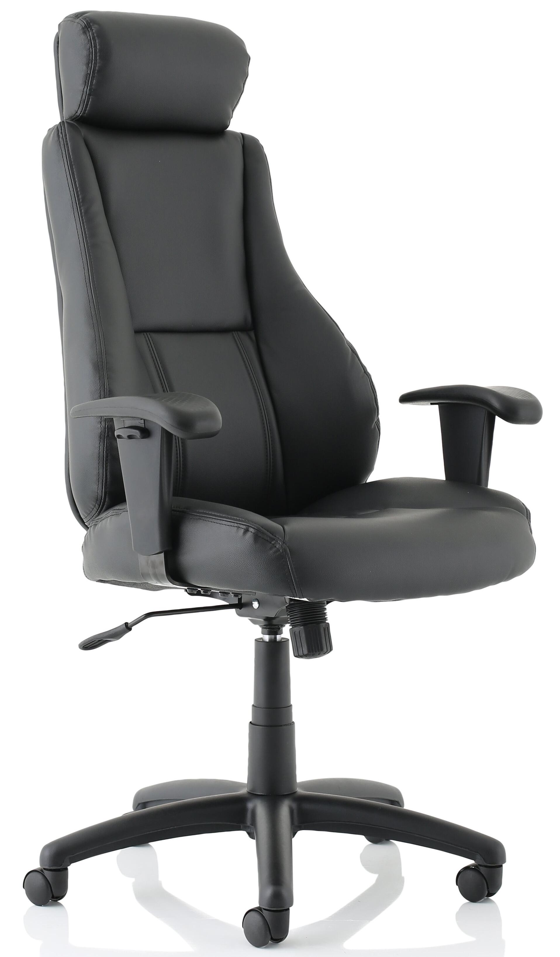 Winsor Executive High Back Chair in Bonded Leather with Headrest ...