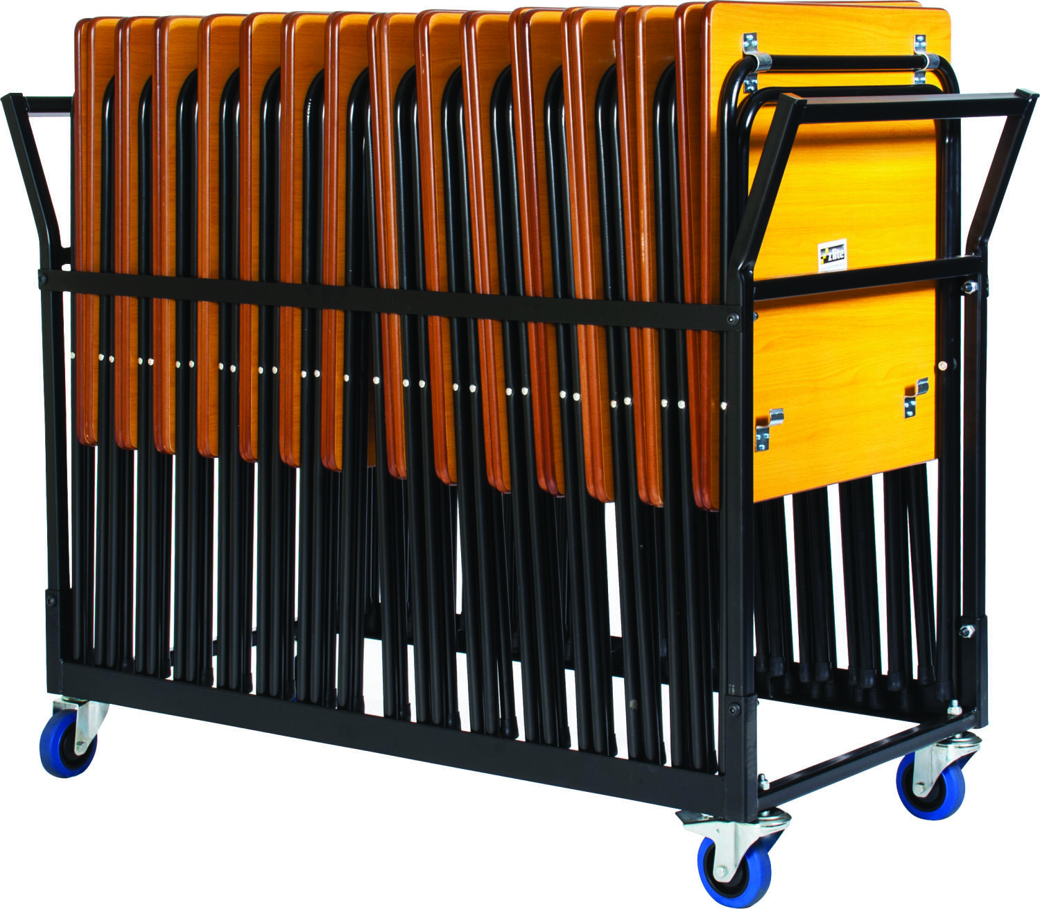 Zlite Black Upright 25 Desk Storage Trolley - Office Furniture Direct