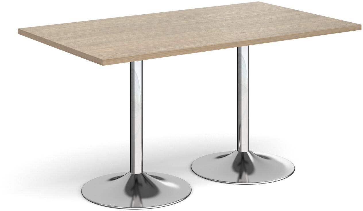 Genoa Rectangular Dining Table with Trumpet Base - Dams Furniture ...