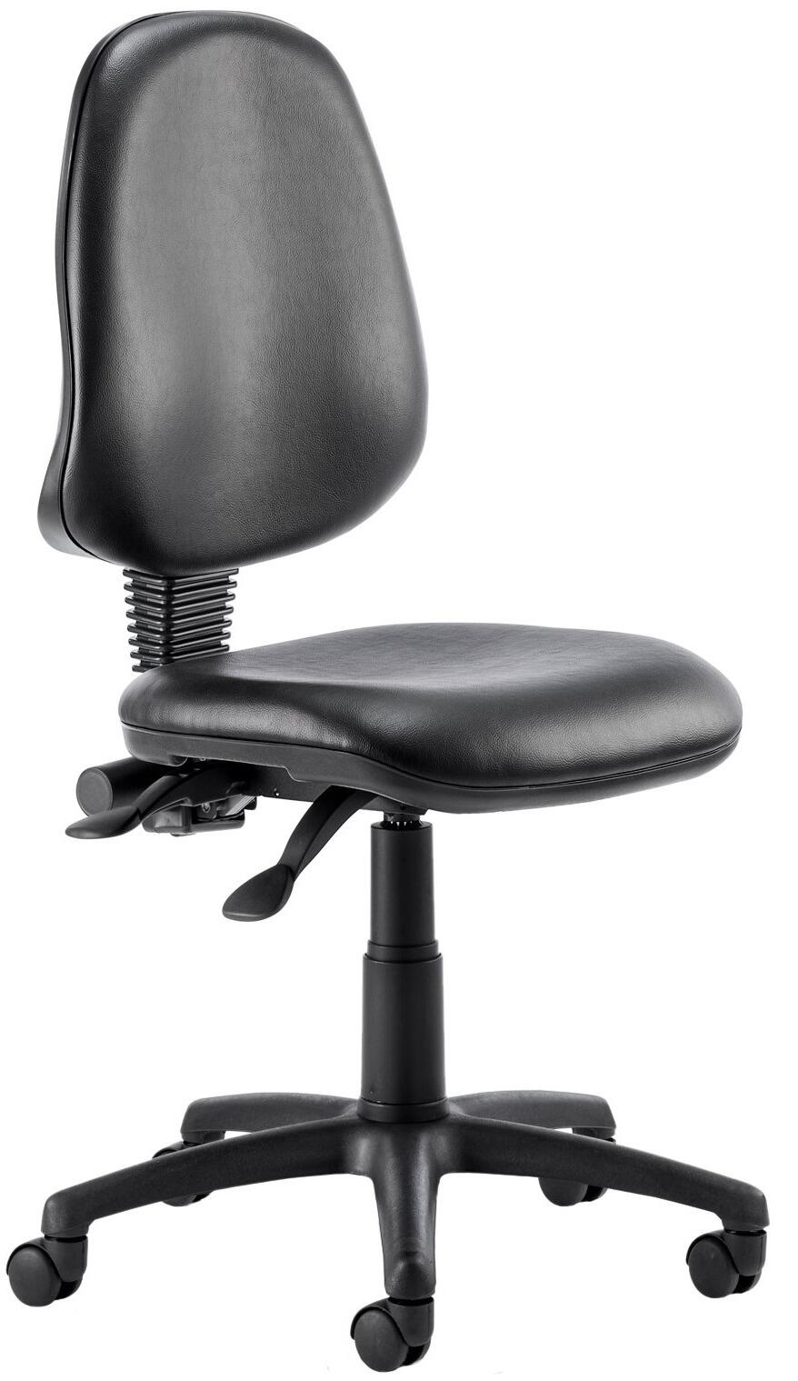 Dynamic Eclipse 2 Black Vinyl Operator Chair Without Arms - Office ...