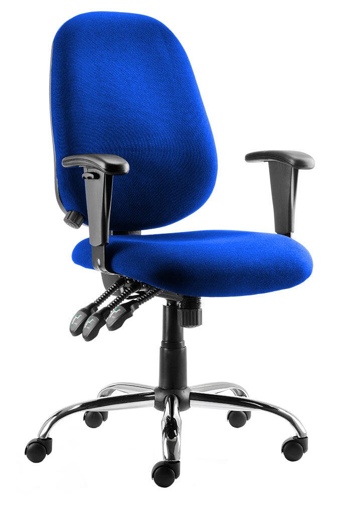 Dynamic Lisbon Operator Chair With Arms - Office Furniture Direct