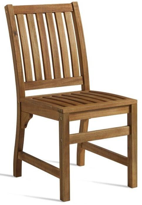 Zap Hardy Sidechair - Acacia Wood Outdoor Furniture - Office Furniture ...