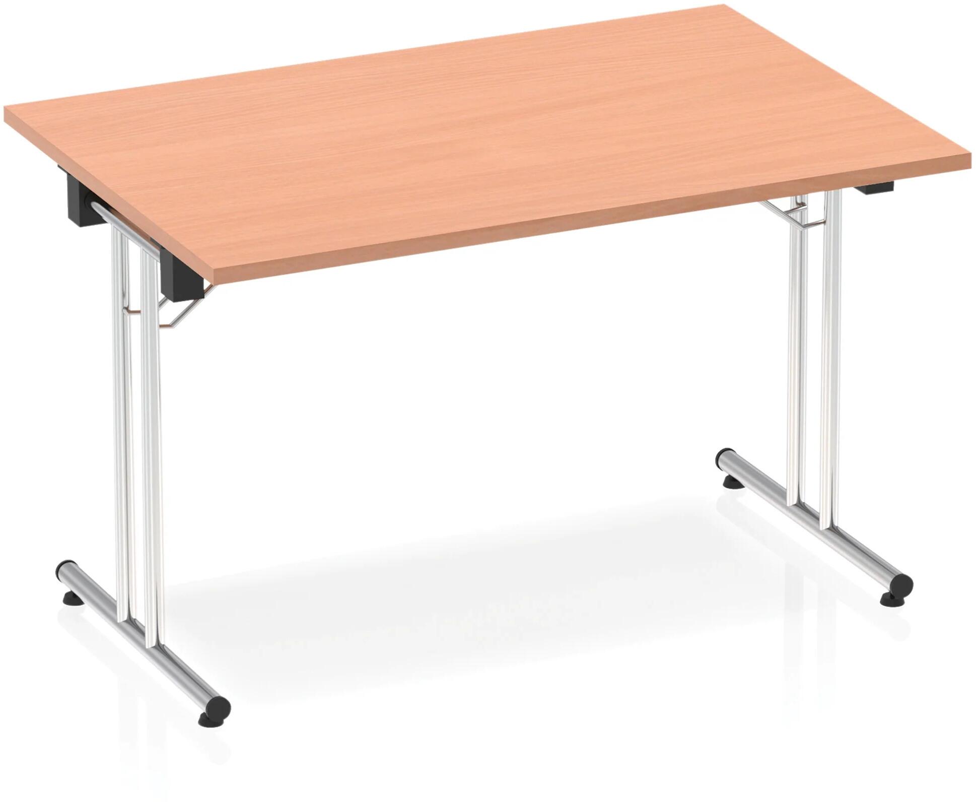 Dynamic Impulse Folding Rectangular Table - Space Efficient Storage ...