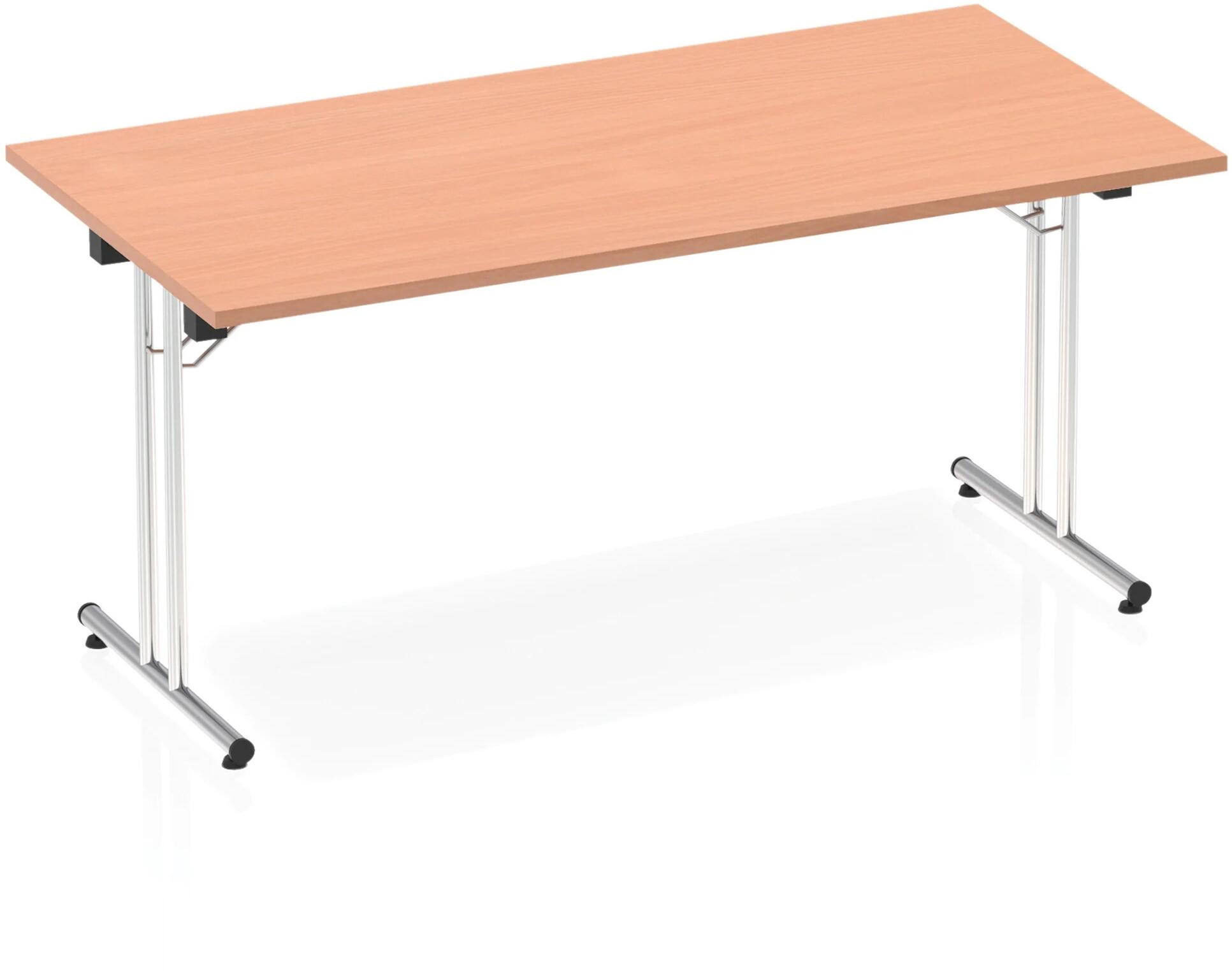 Dynamic Impulse Folding Rectangular Table - Space Efficient & Heat Resistant - Office Furniture ...
