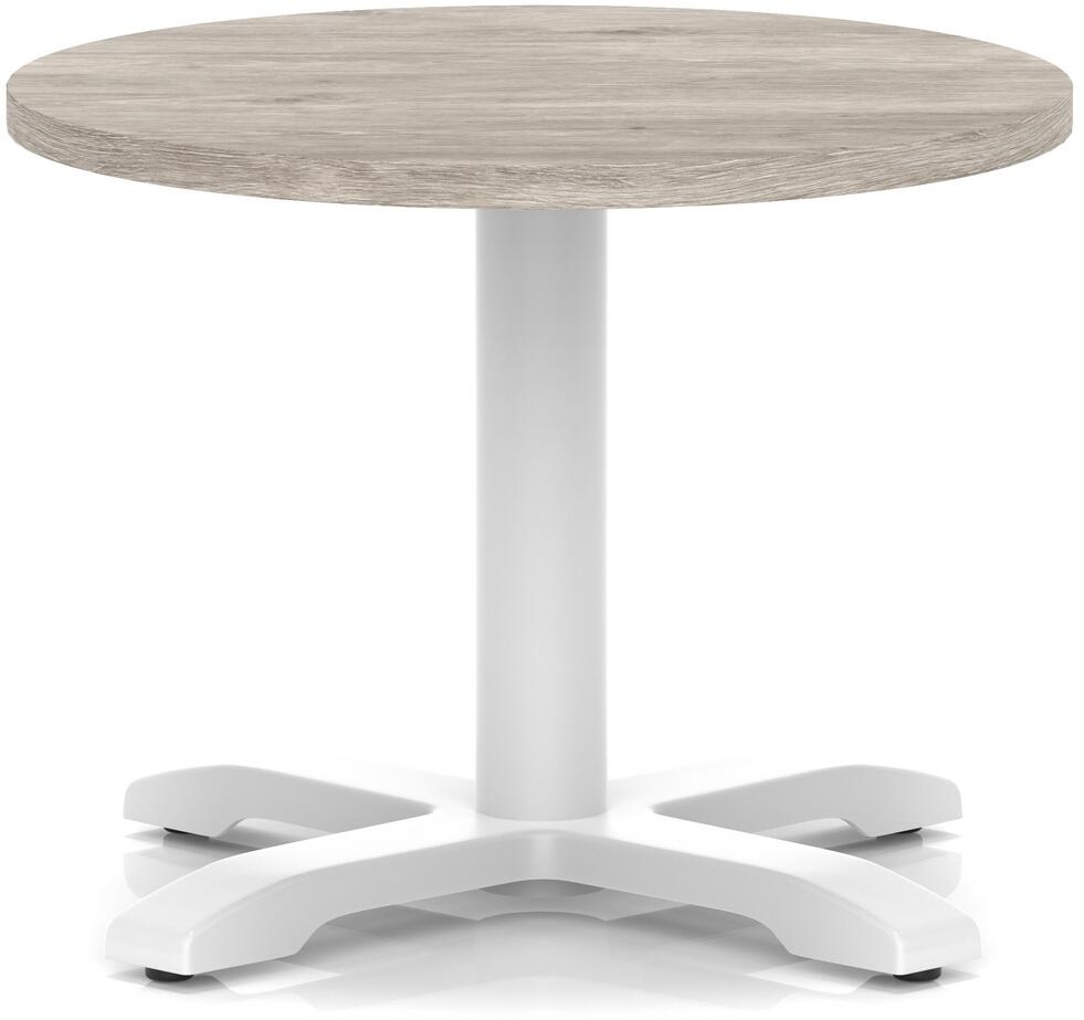 Dynamic Italia 600mm Round Coffee Table with Leg Cross Base - 495mm ...