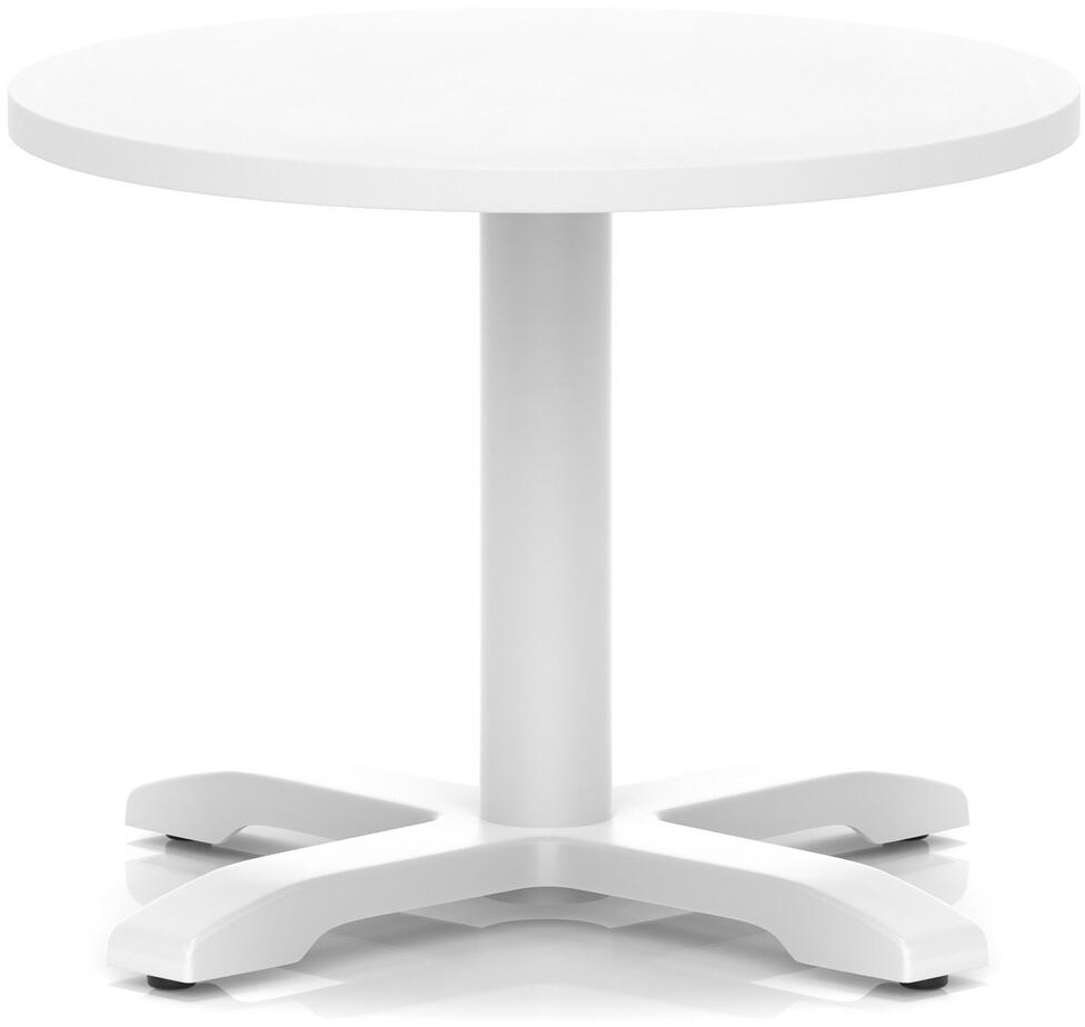 Dynamic Italia 600mm Round Coffee Table with Leg Cross Base - 495mm ...