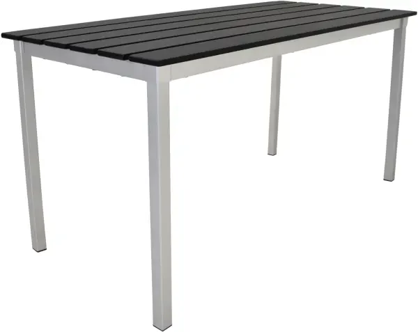 Gopak Enviro Eco Jet Black Outdoor Table - 1500mm x 675mm - Office ...