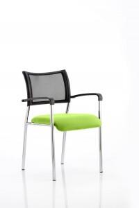 Dynamic Brunswick Bespoke Fabric Seat Chair with Chrome Frame - Office ...