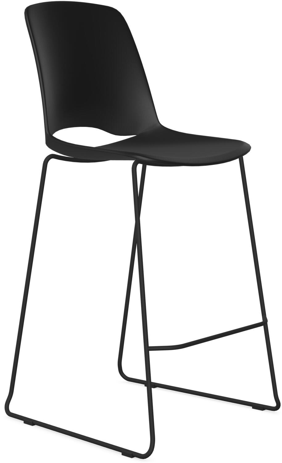 Elite Kiro Sled Open Back Stool with Plastic Shell - Office Furniture ...
