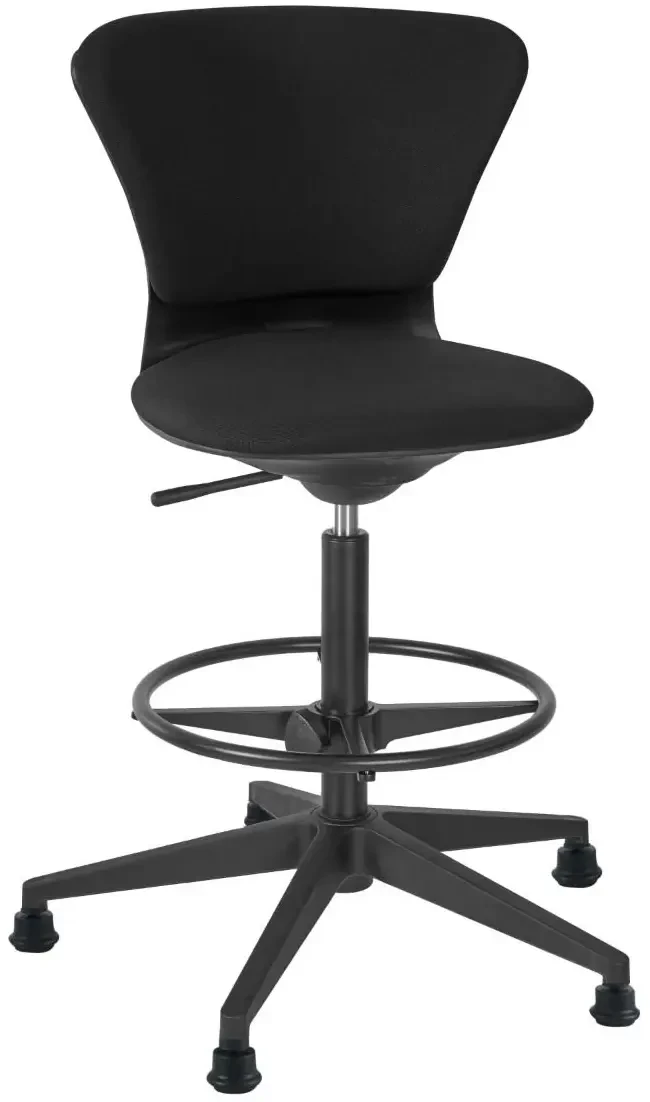 Chilli Kurv Draughtsman Fabric Chair - Office Furniture Direct