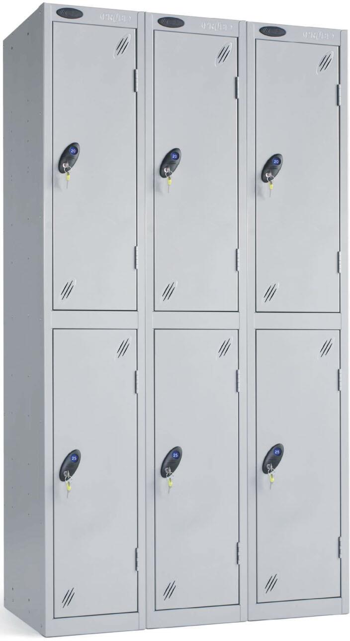 Probe Two Door Nest of 3 Steel Lockers - Secure Storage Solution ...