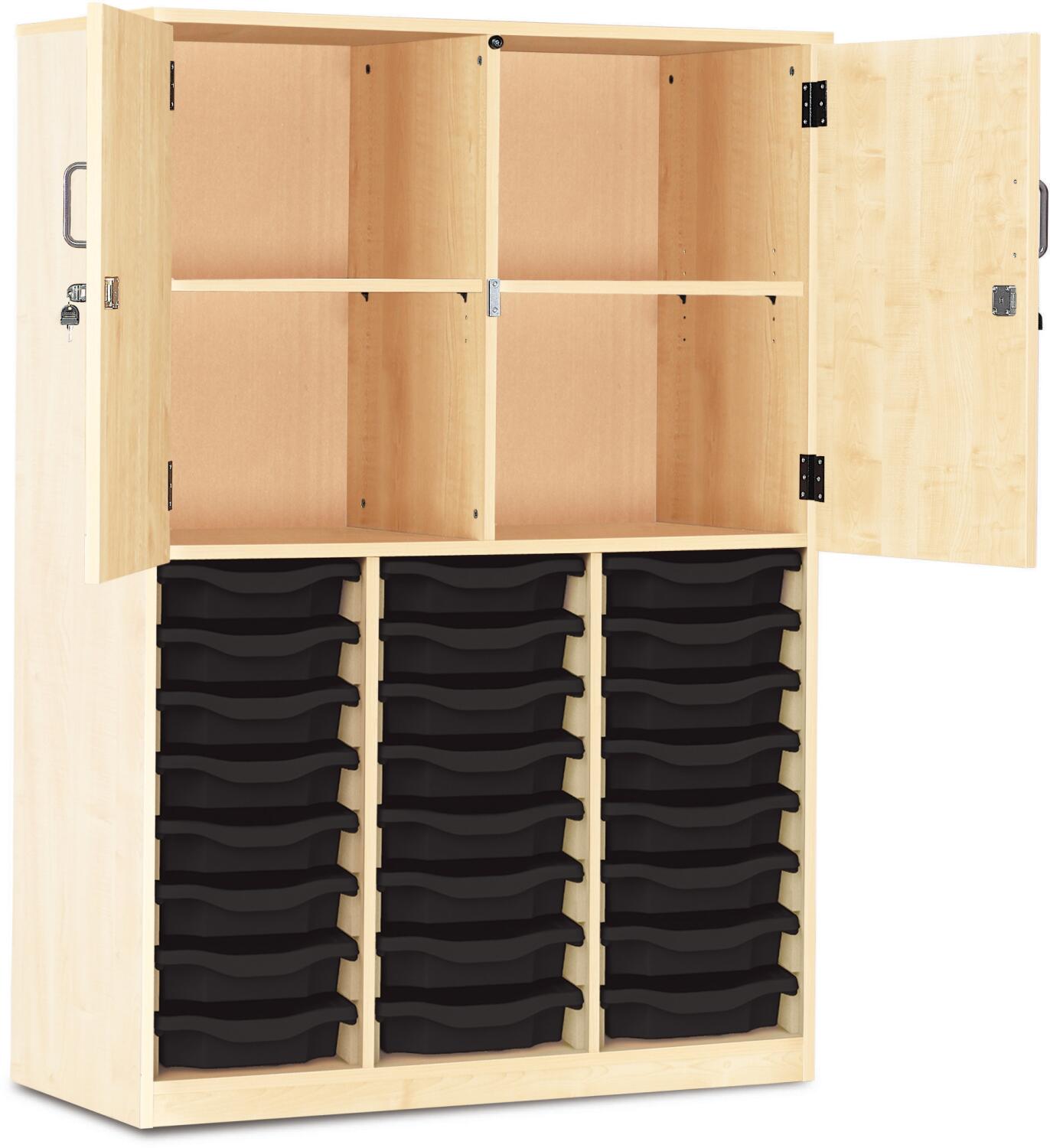 Monarch 24 Tray Storage Cupboard for Schools and Colleges - Office ...
