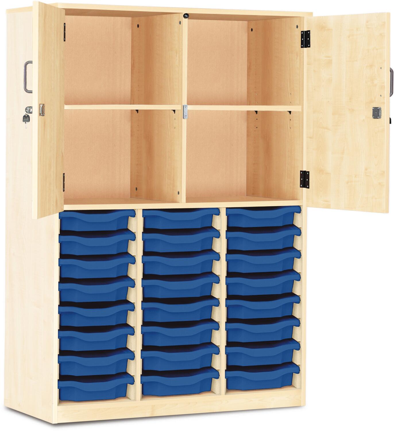 Monarch 24 Tray Storage Cupboard for Schools and Colleges - Office ...