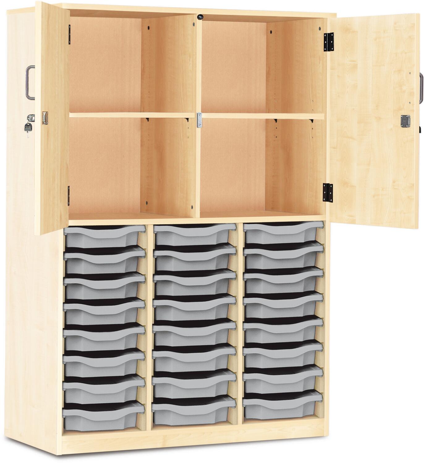 Monarch 24 Tray Storage Cupboard for Schools and Colleges - Office ...