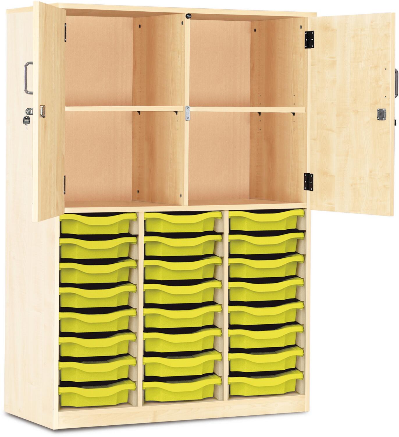 Monarch 24 Tray Storage Cupboard for Schools and Colleges - Office ...