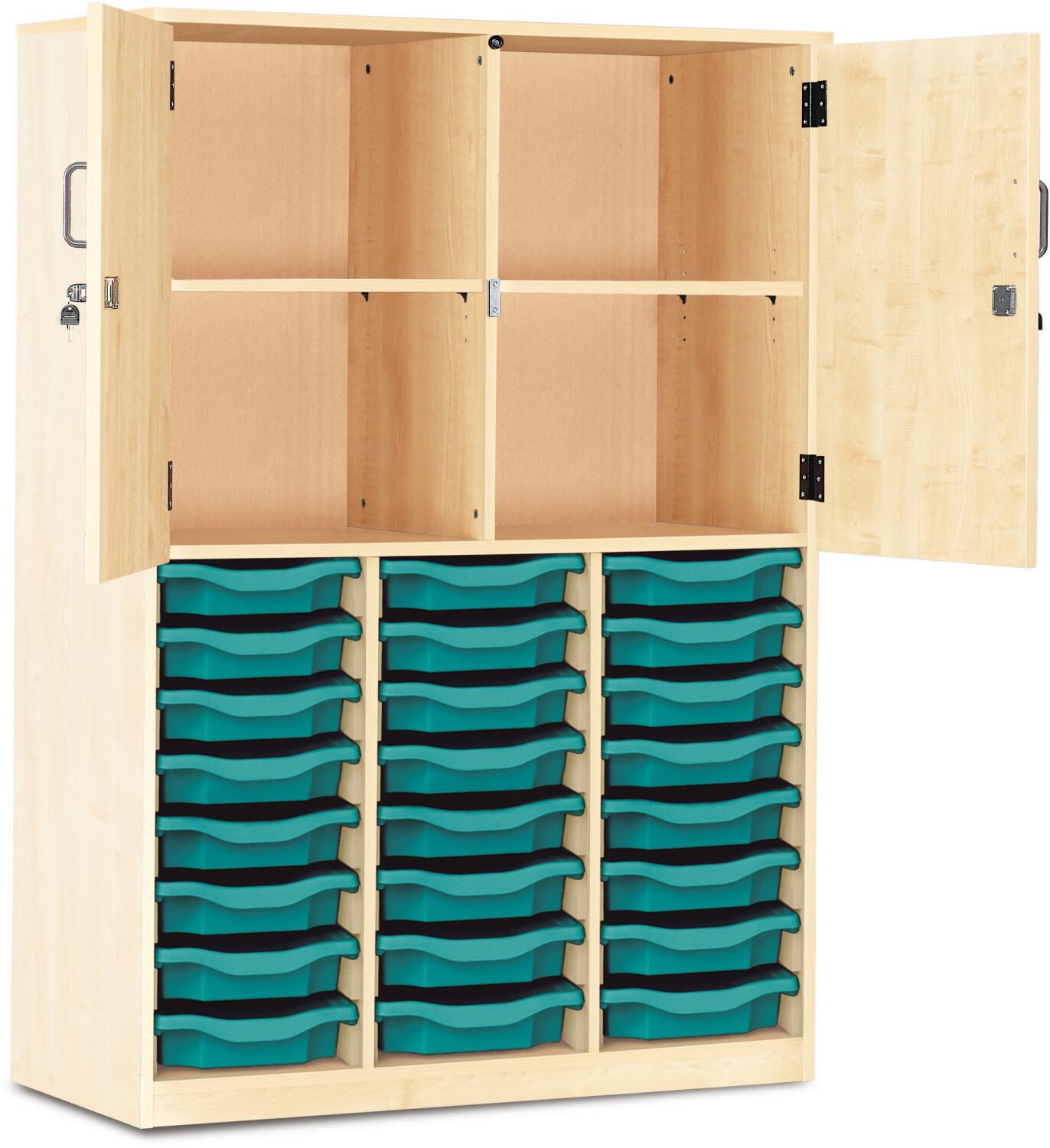 Monarch 24 Tray Storage Cupboard for Schools and Colleges - Office ...