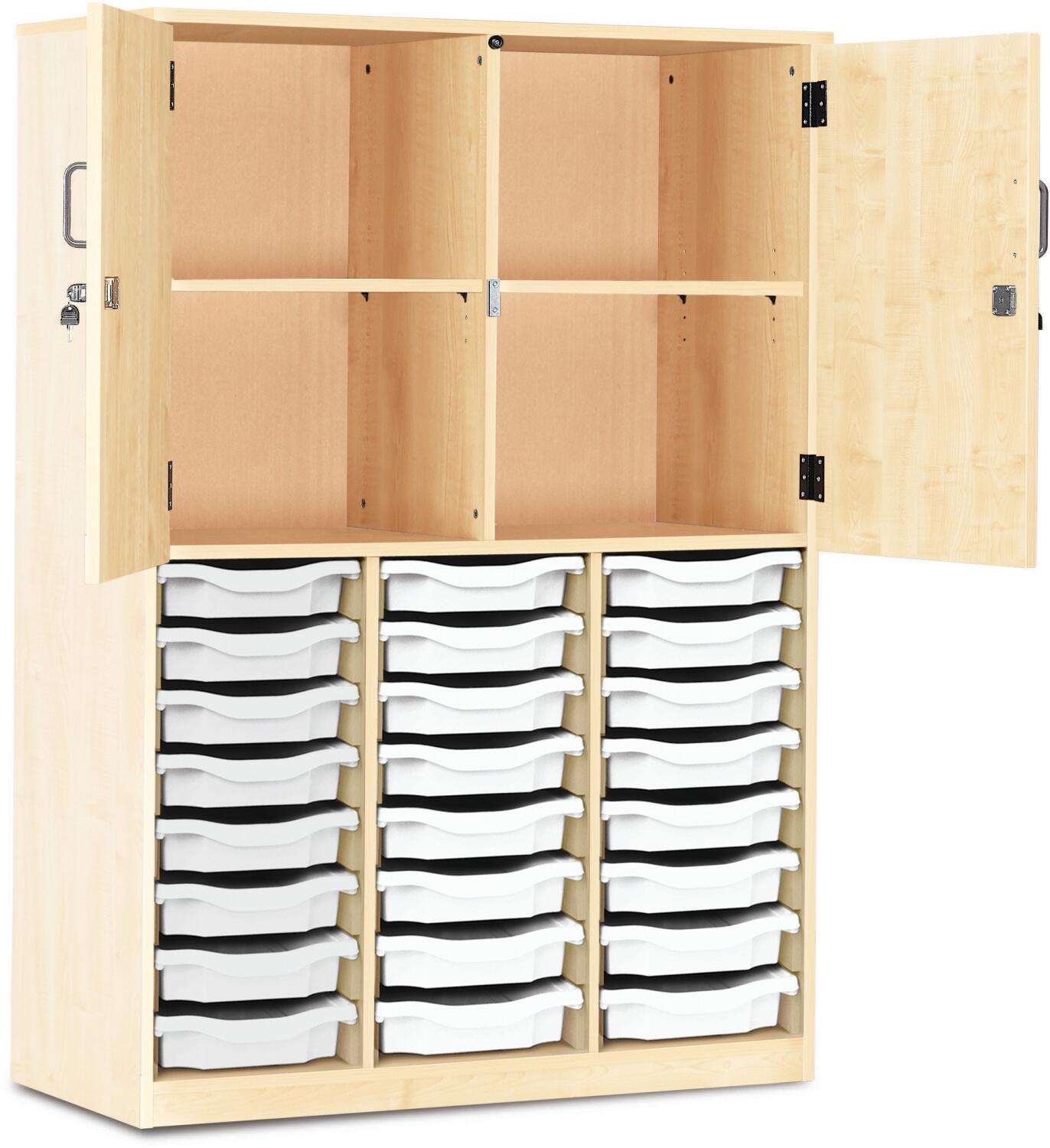 Monarch 24 Tray Storage Cupboard for Schools and Colleges - Office ...
