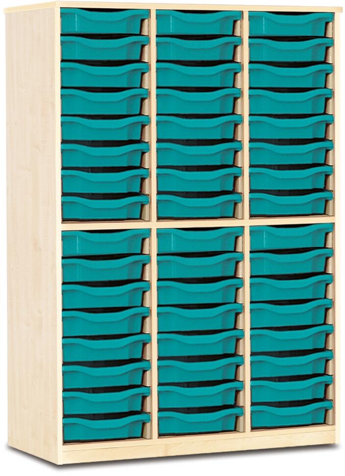 Monarch 48 Shallow Tray Storage Cupboard for Schools & Colleges ...