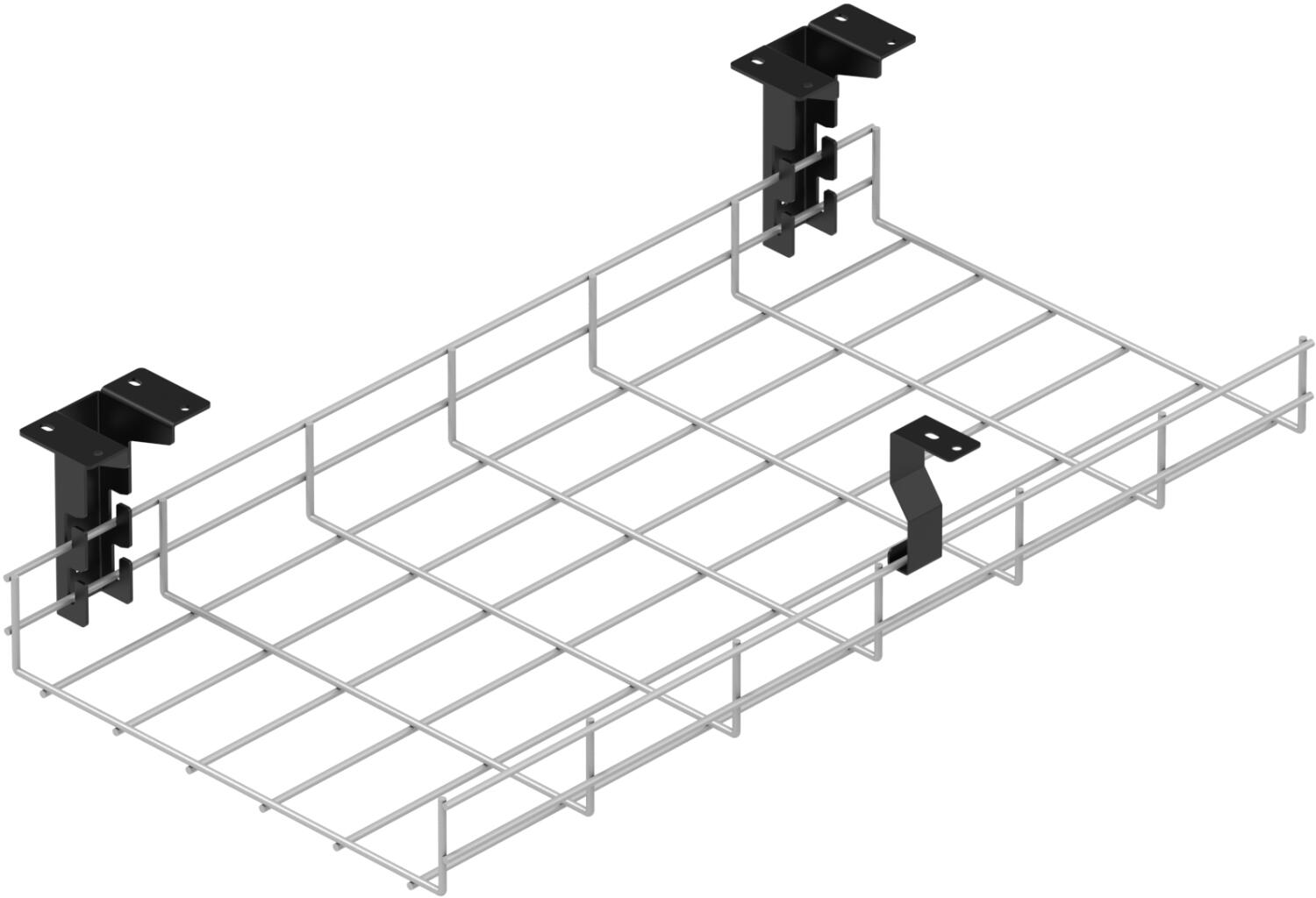 Metalicon Galvanised Steel Wire Cable Basket for Desks - Office ...