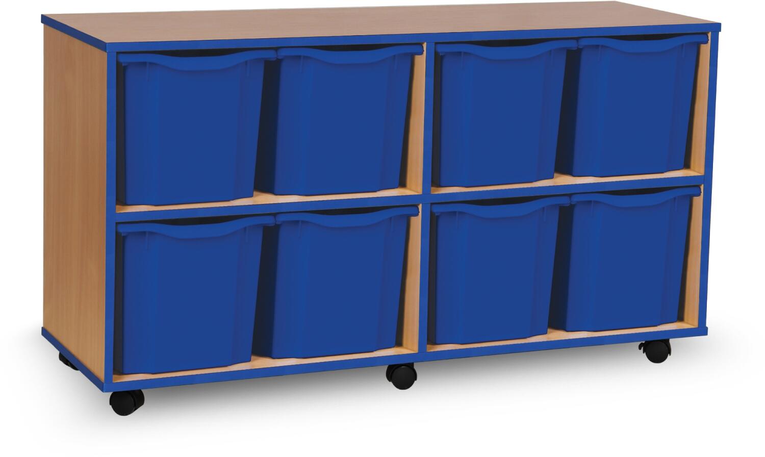 Jumbo Tray Unit - 8 Trays - Office Furniture Direct