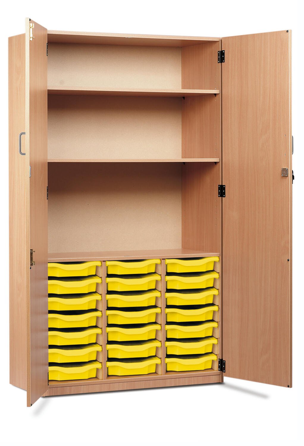Monarch 21 Tray Storage Cupboard - Lockable, Durable, Customizable - Office Furniture Direct