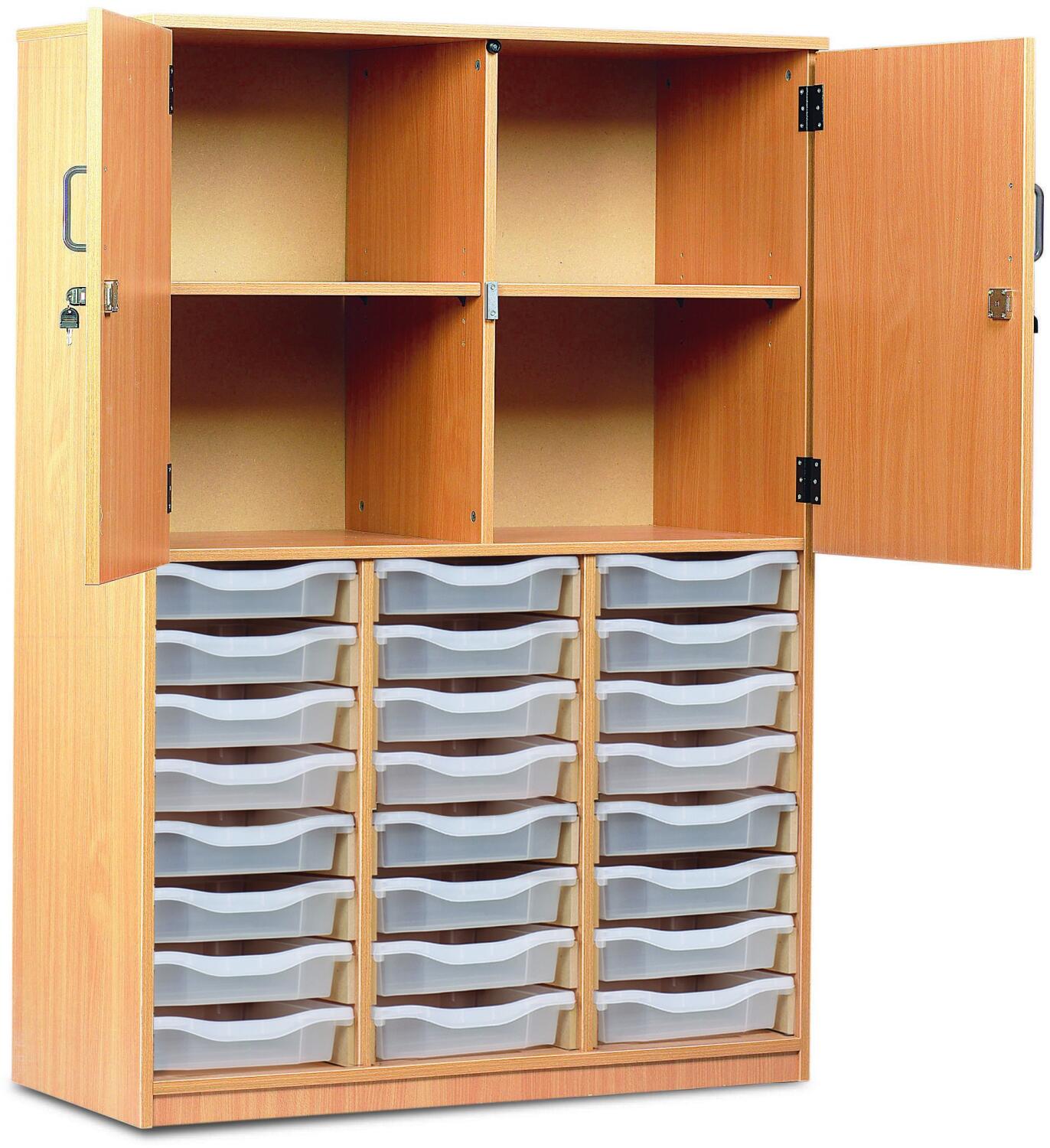 Monarch 24 Tray Storage Cupboard for Schools and Colleges - Office ...