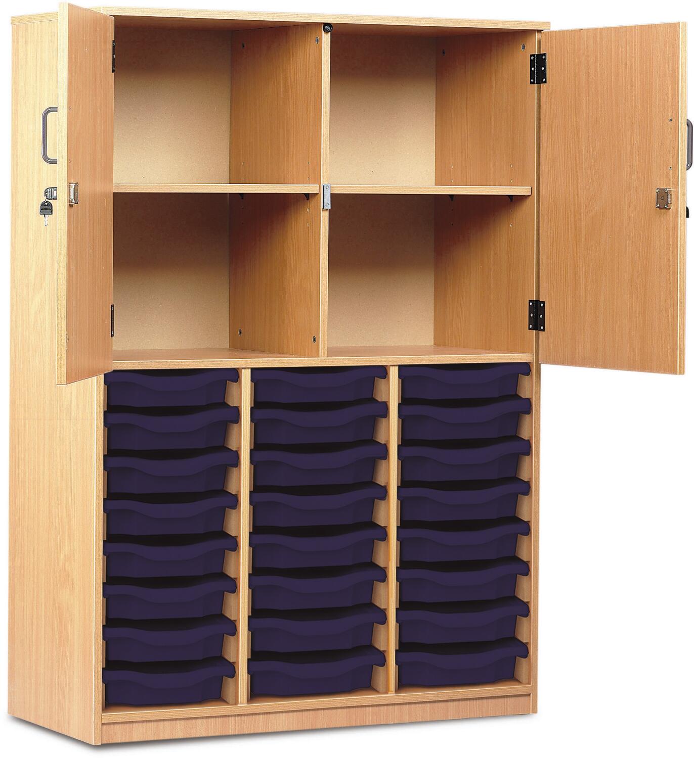 Monarch 24 Tray Storage Cupboard for Schools and Colleges - Office ...