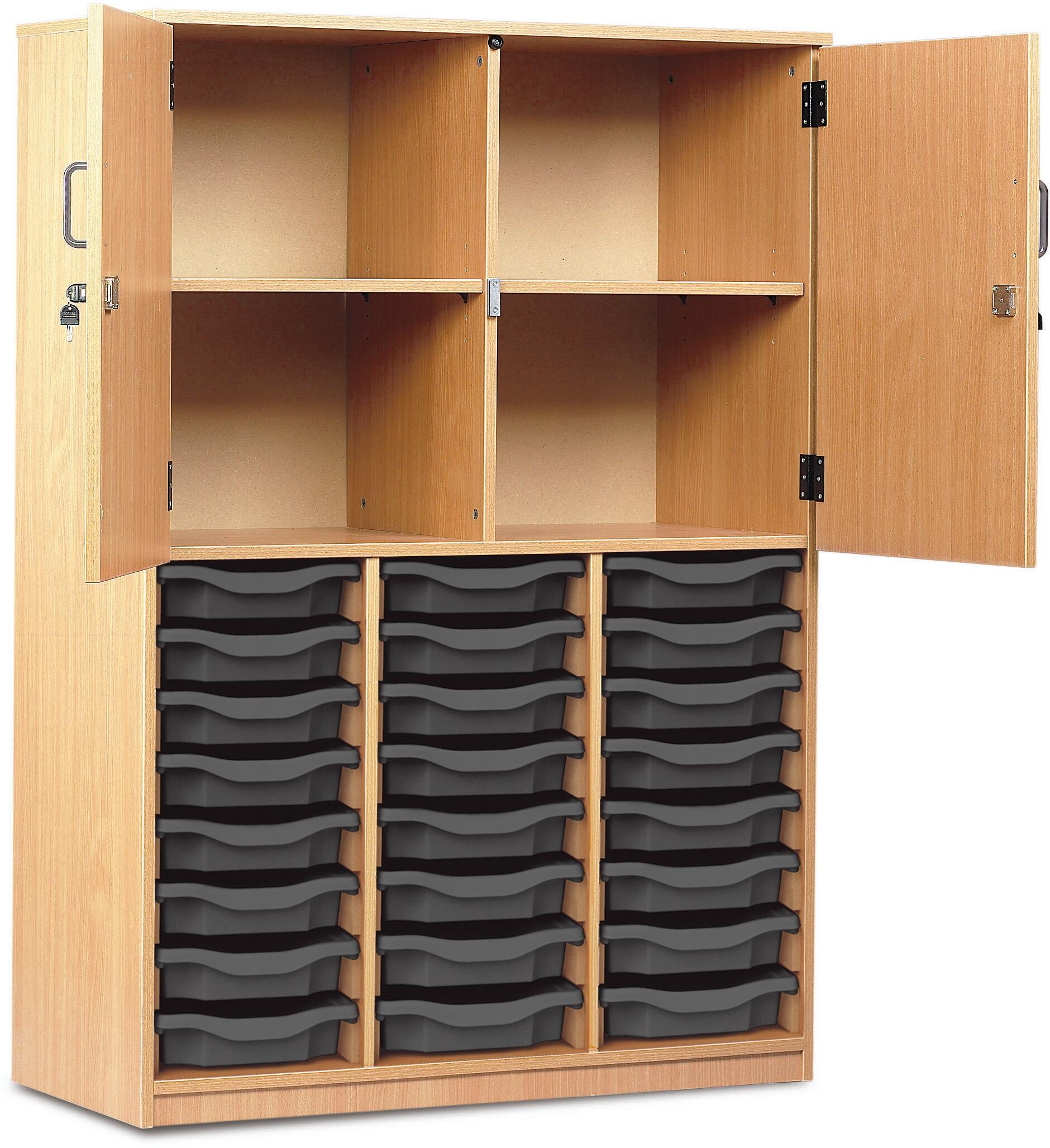 Monarch 24 Tray Storage Cupboard for Schools and Colleges - Office ...