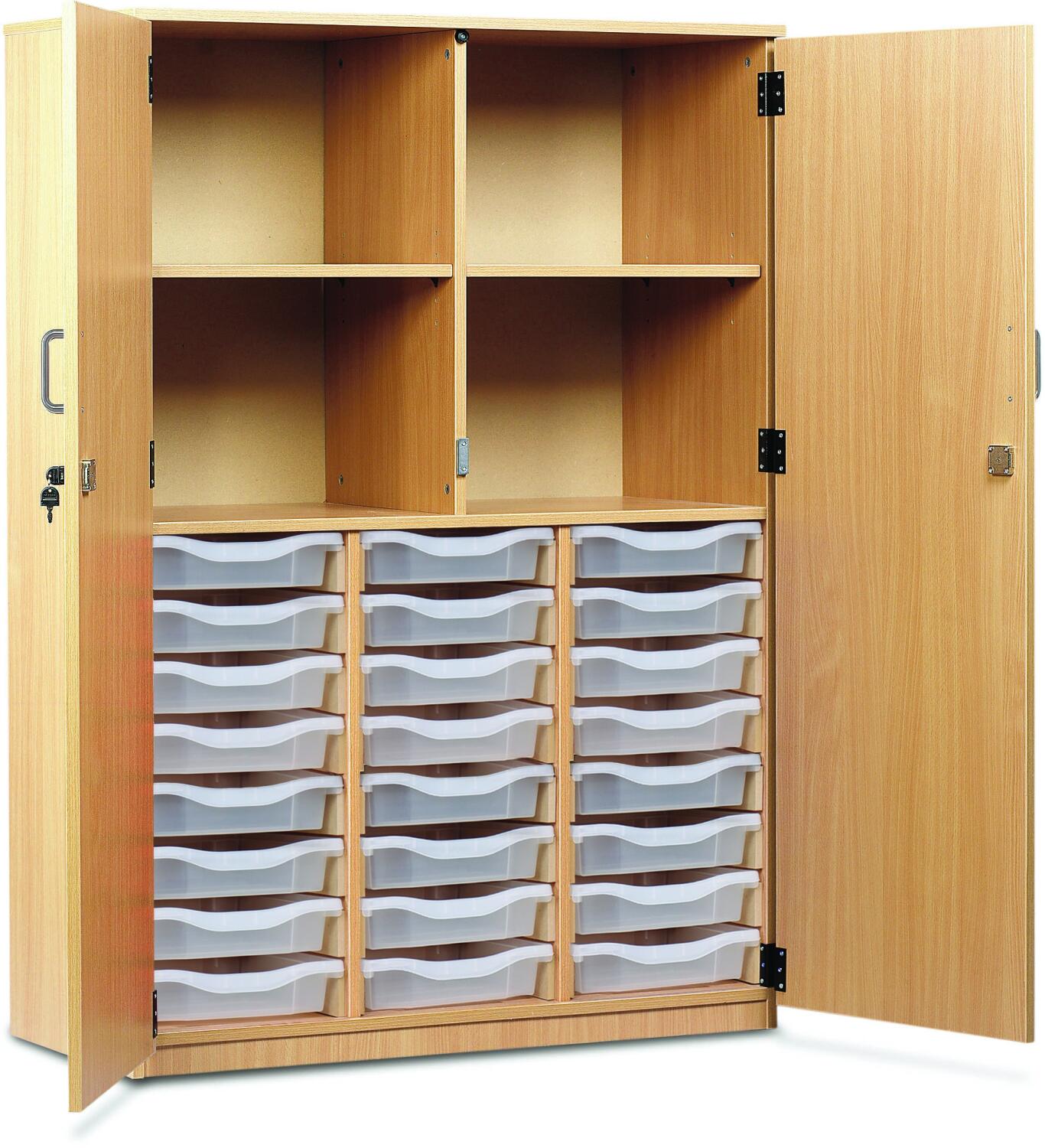 Monarch 24 Tray Storage Cupboard - Lockable, Adjustable, Durable ...