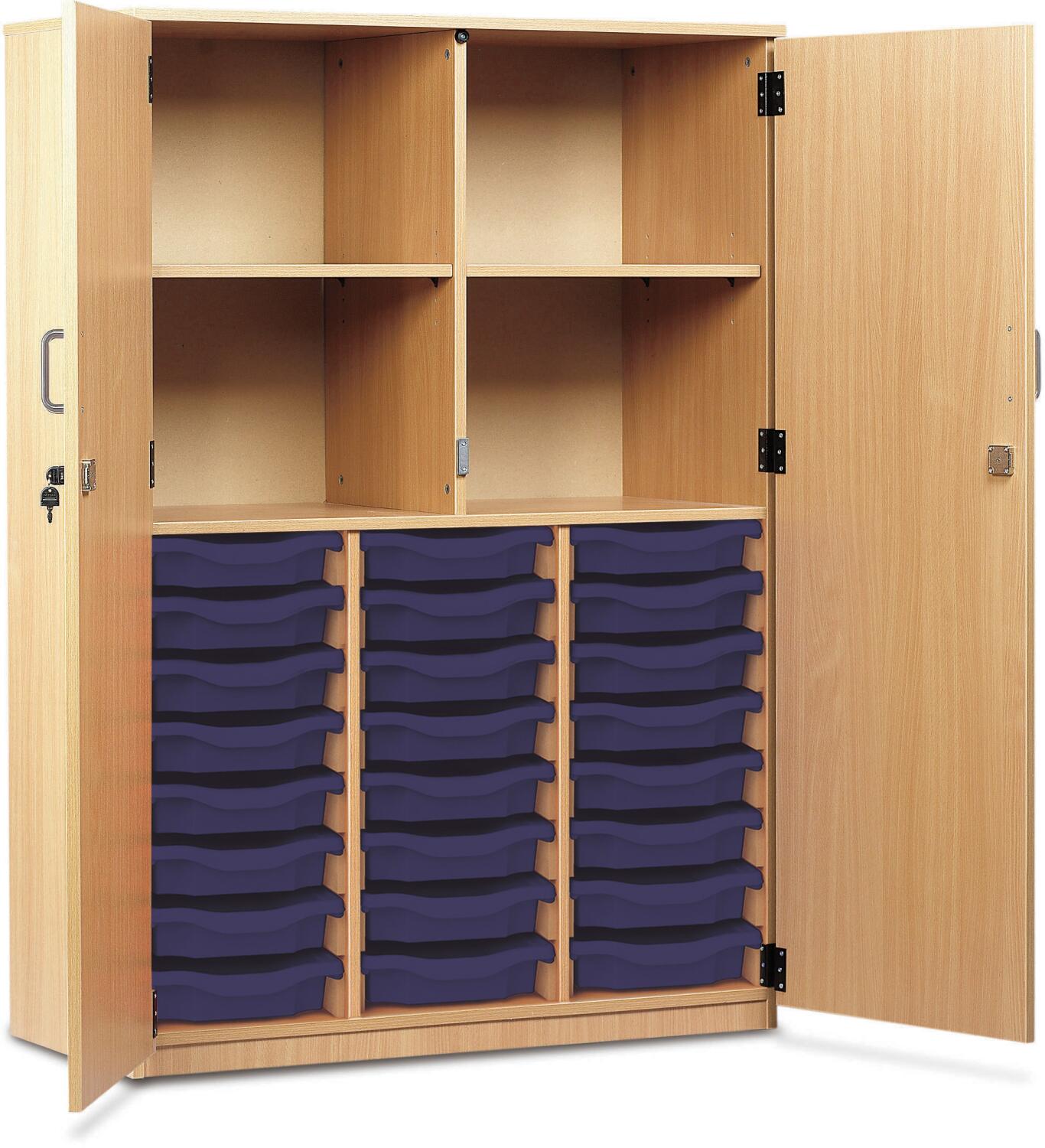 Monarch 24 Tray Storage Cupboard - Lockable, Adjustable, Durable ...
